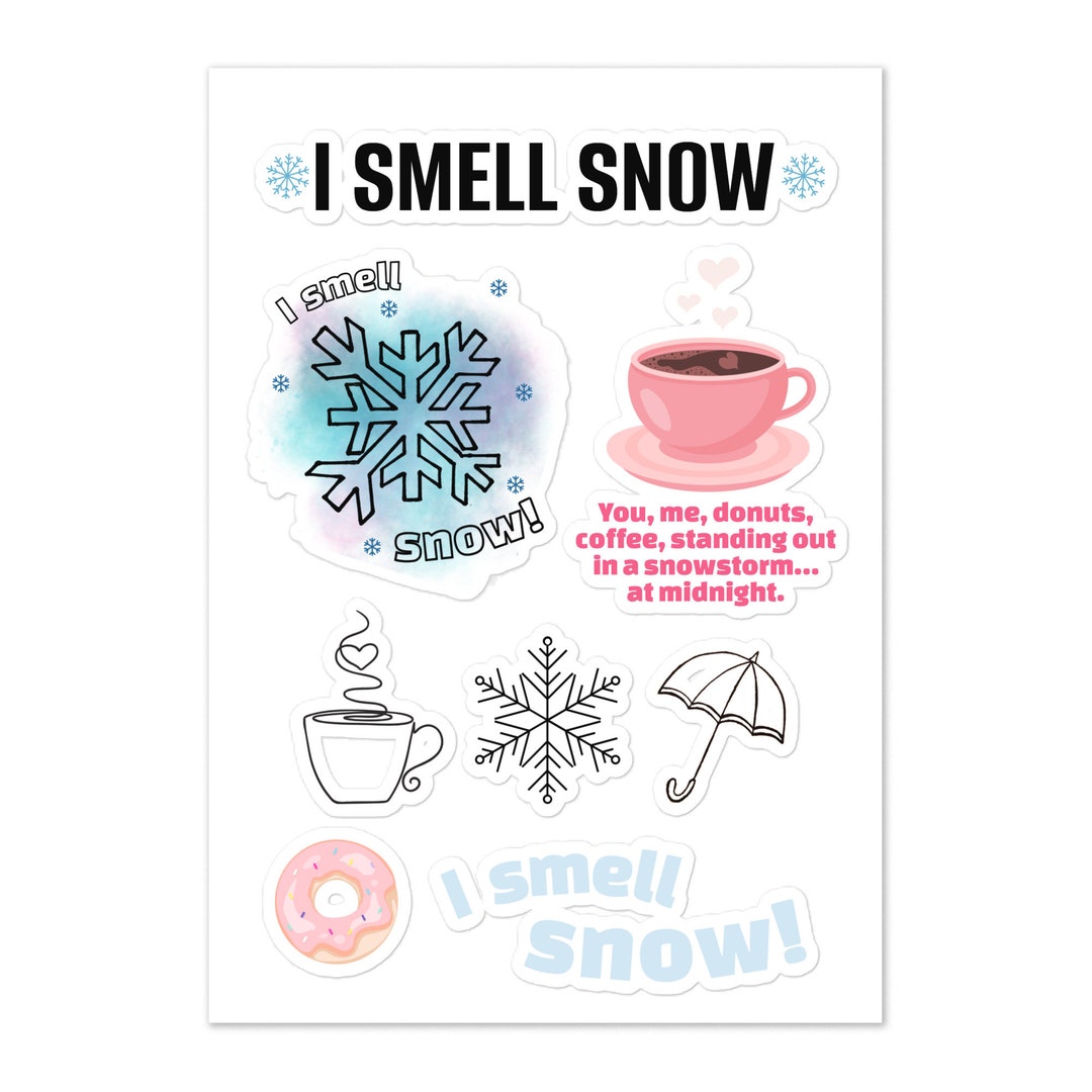 I Smell Snow 8 X 5 Sticker Sheet - Etsy