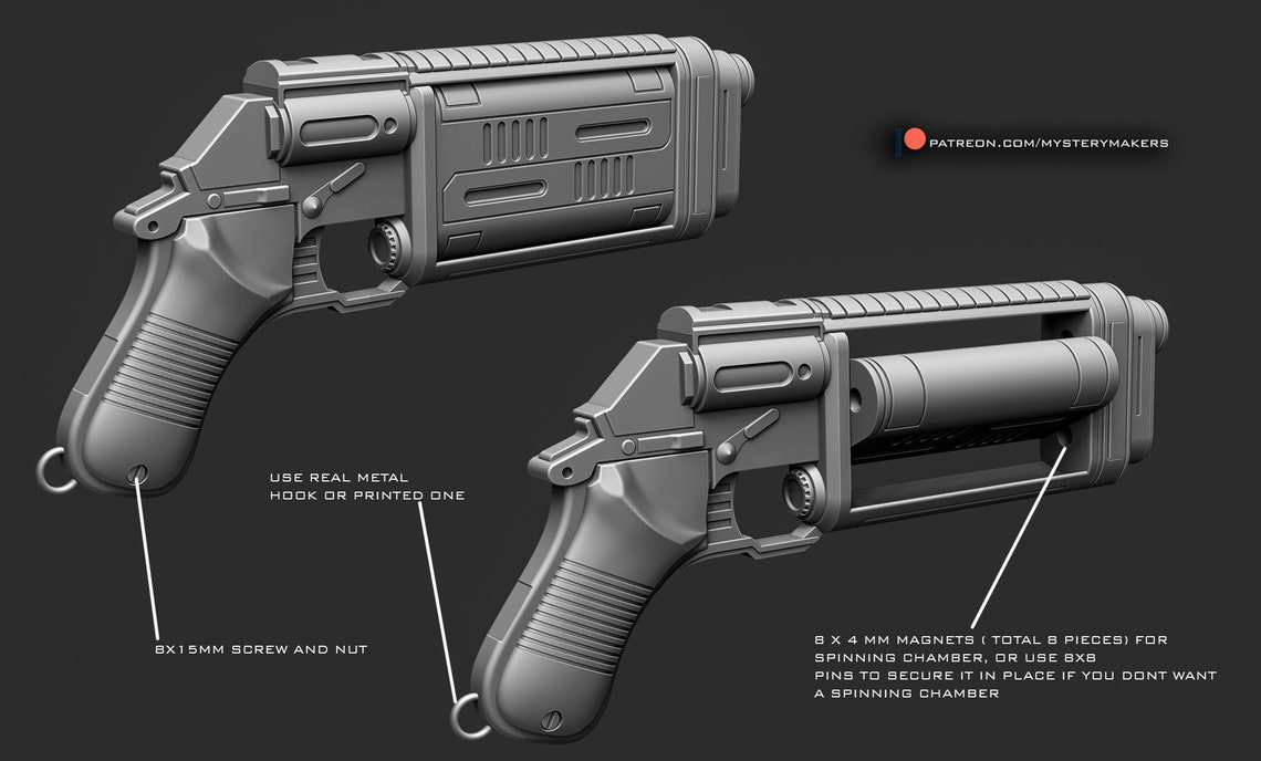 Andor Cassians Bryar Pistol Star Wars Blaster DIY Kit - Etsy