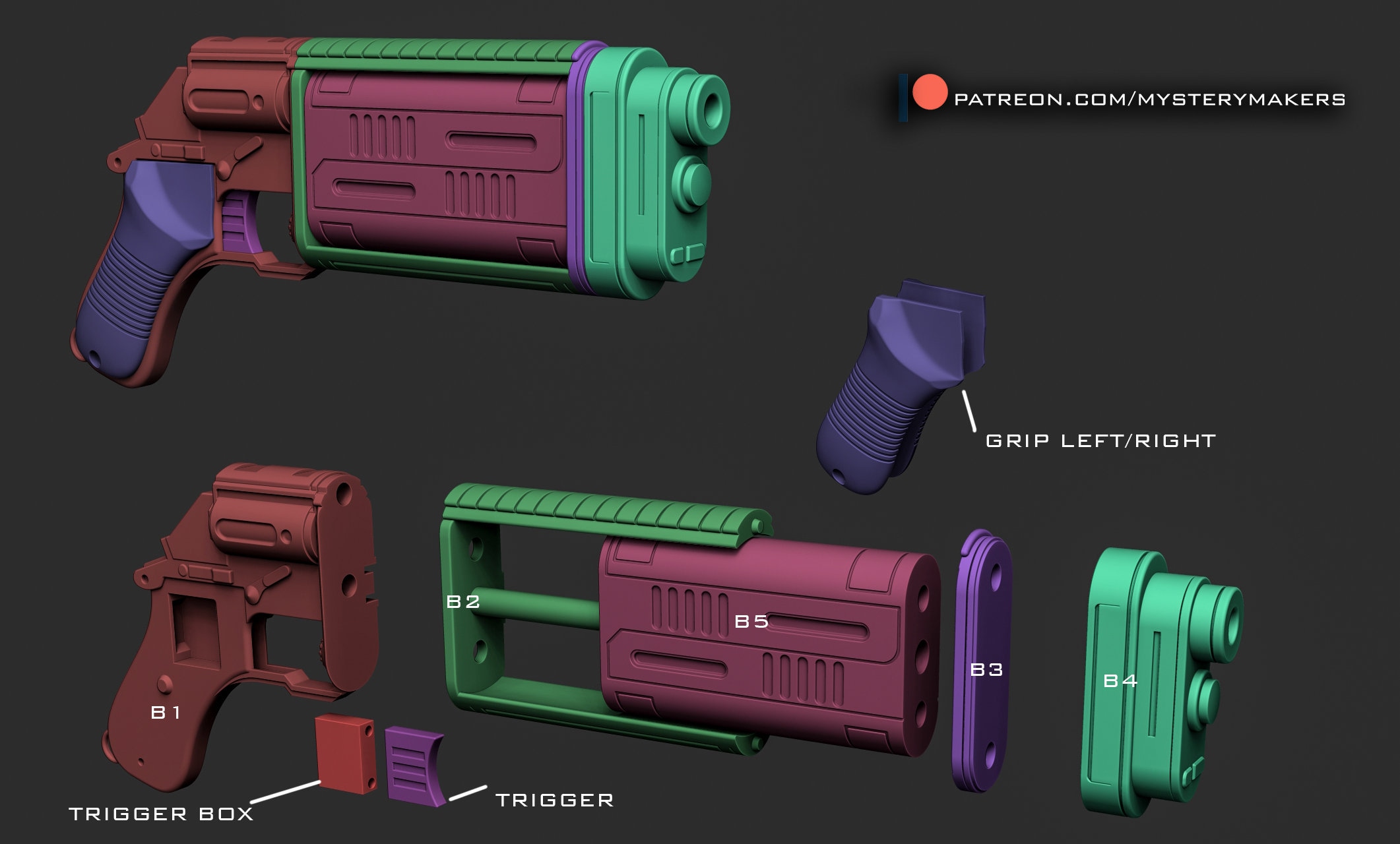 Andor Cassians Bryar Pistol Star Wars Blaster DIY Kit - Etsy