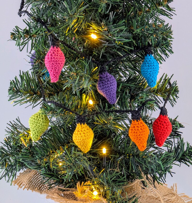 PDF PATTERN** Amigurumi Crochet Christmas Lights, Crochet Christmas ...