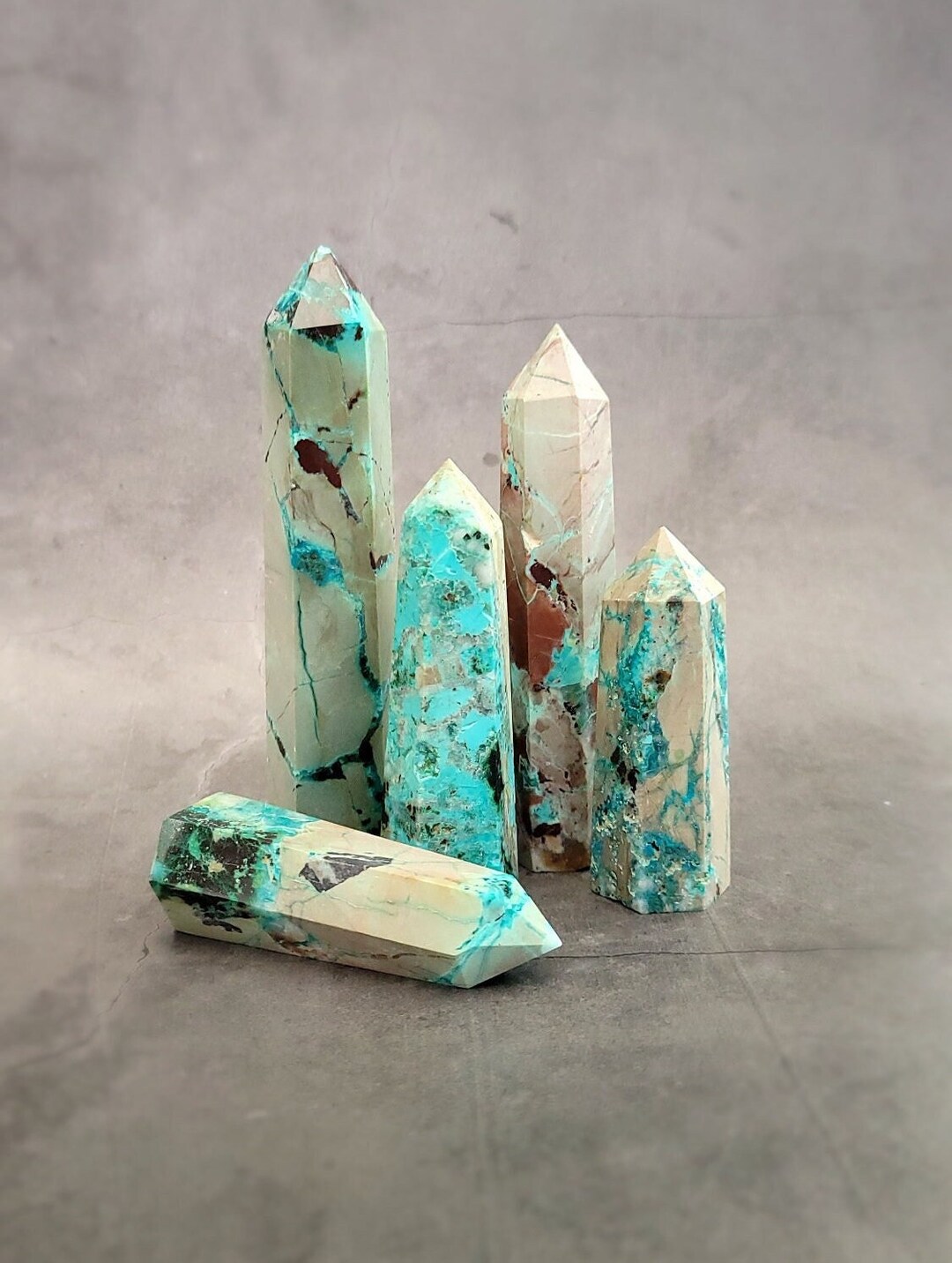 Phoenix Turquoise Tower - Chrysocolla - Etsy