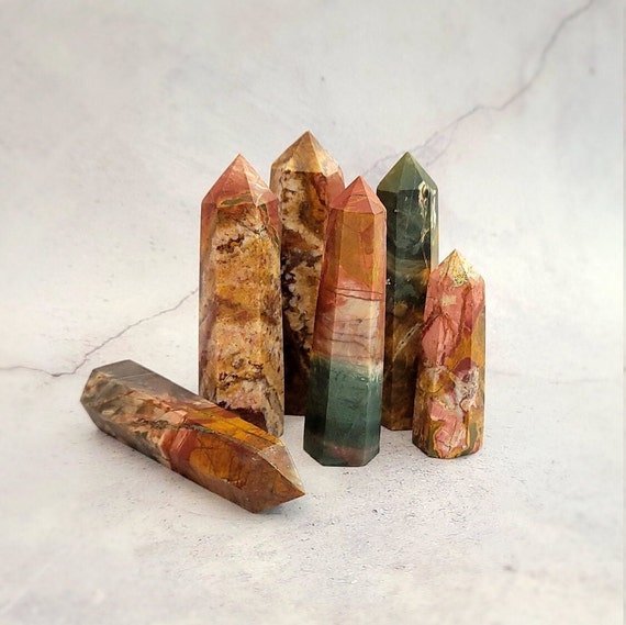 Red Turquoise Towers - Etsy