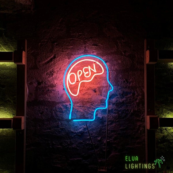 Neon Brain Light - Etsy