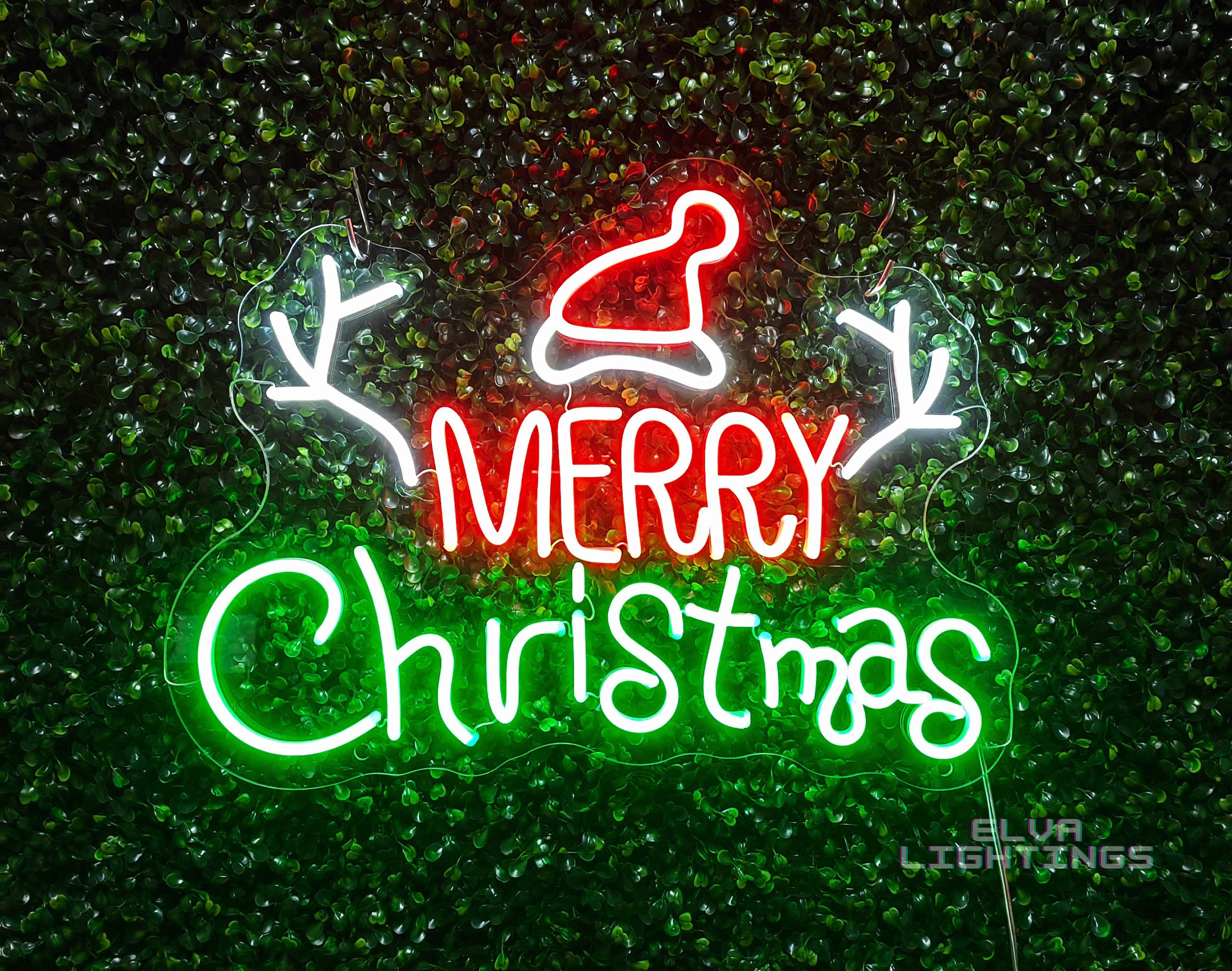 Merry Christmas Neon Sign Christmas Led Sign Custom Neon - Etsy