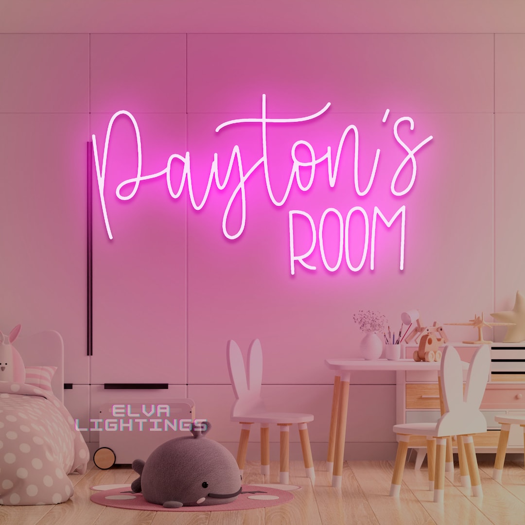 Custom Name Neon Sign for Kids, Neon Sign Bedroom Neon Sign Custom ...