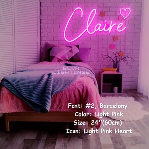 Custom Name Neon Sign for Kids, Kid Room Decorations, Home Decor Wall ...