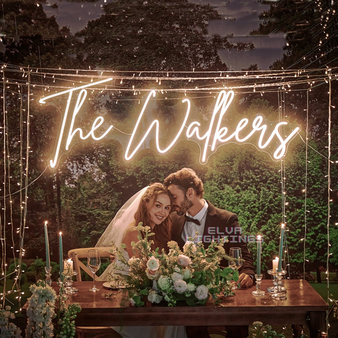 Neon Sign Custom Name, Warm White Name Sign, Custom Neon Sign Battery ...