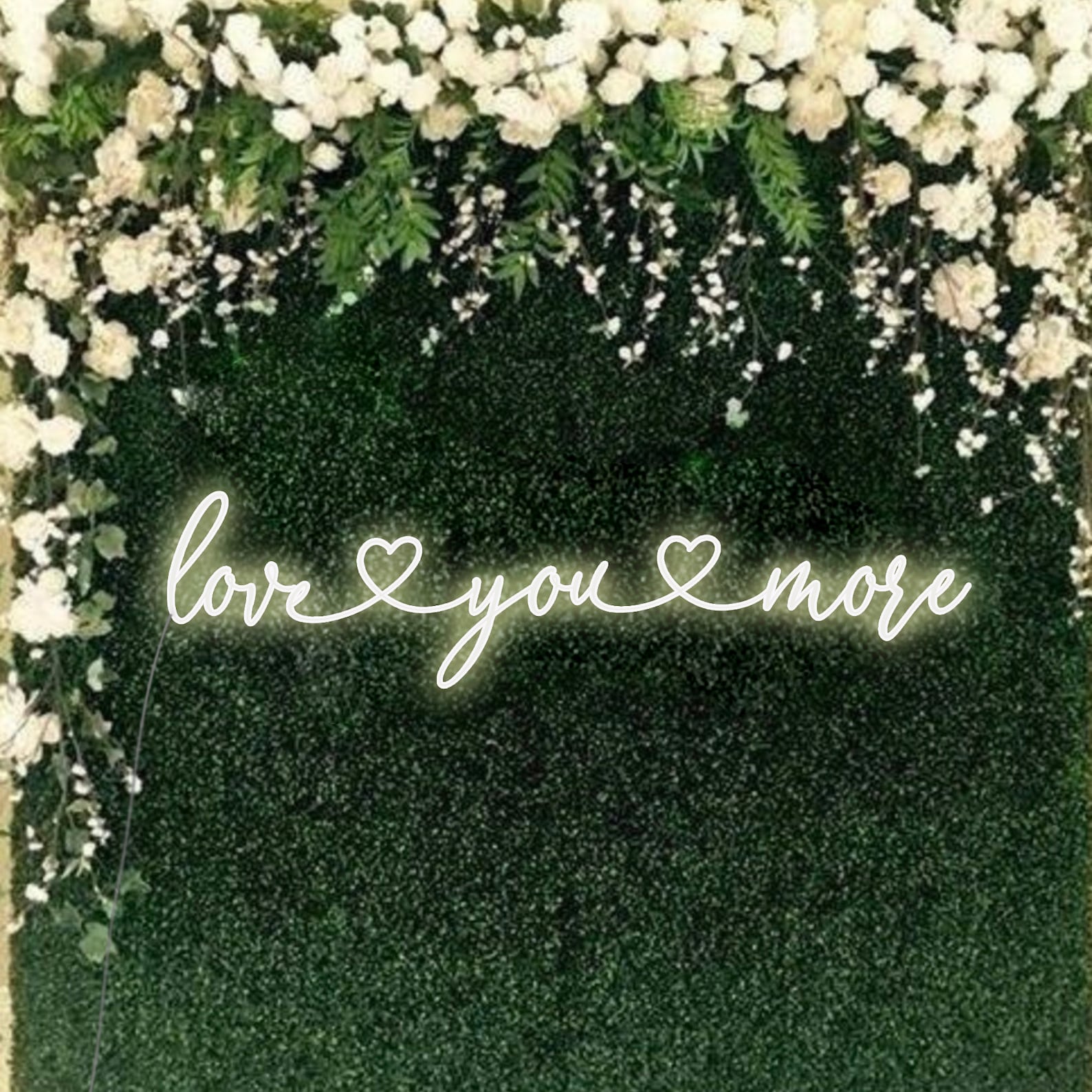 Love You More Neon Sign Custom Neon Sign Neon Light Sign for | Etsy