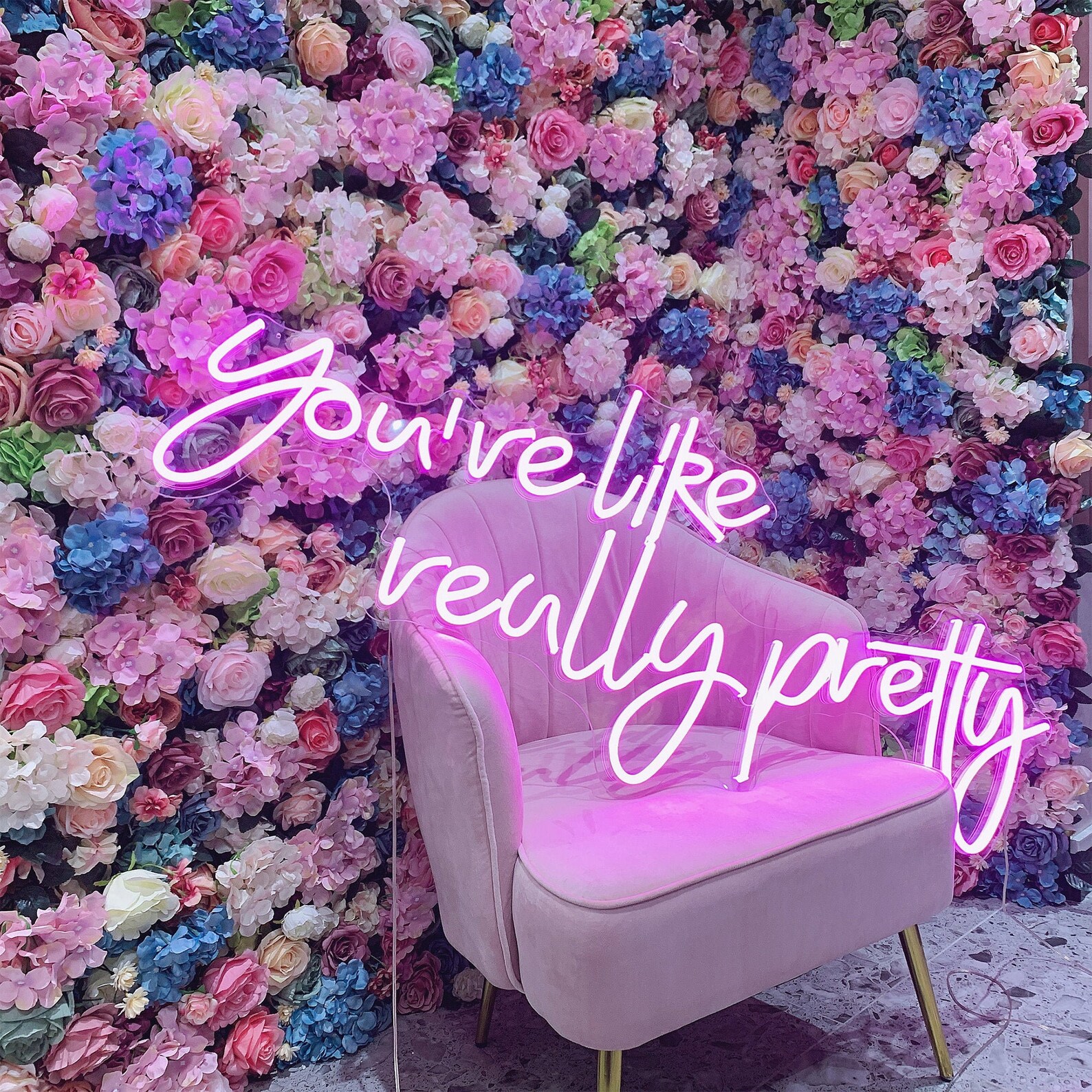 Youre Like Really Pretty Neon Sign Nail Neon Sign Custom - Etsy