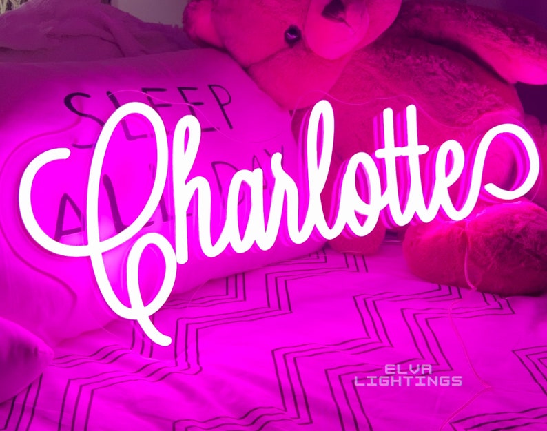 Custom Name Neon Sign Baby Neon Sign Bedroom Name Neon Sign - Etsy