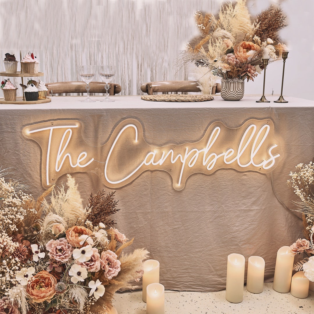 Neon Sign Custom Name, Retro Name Sign, Custom Neon Sign Battery ...