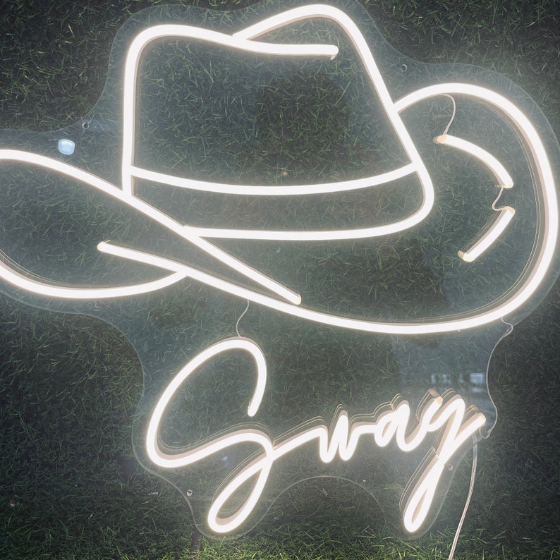 Cowboy Neon Sign/ Custom Neon Sign/ Neon Light Sign for Wall/ | Etsy