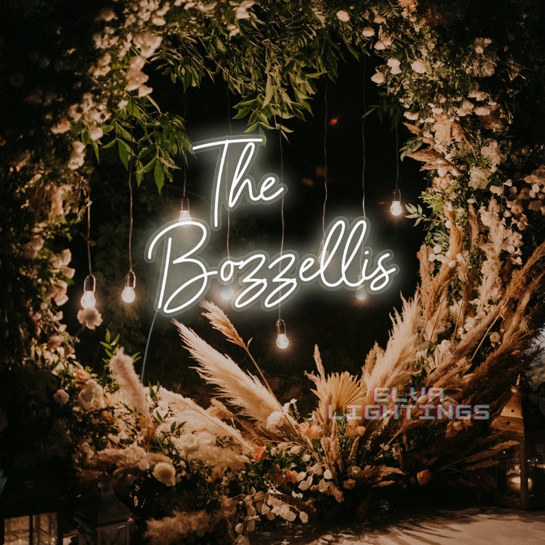 Custom Wedding Neon Sign Wedding Neon Sign Name Neon Sign - Etsy