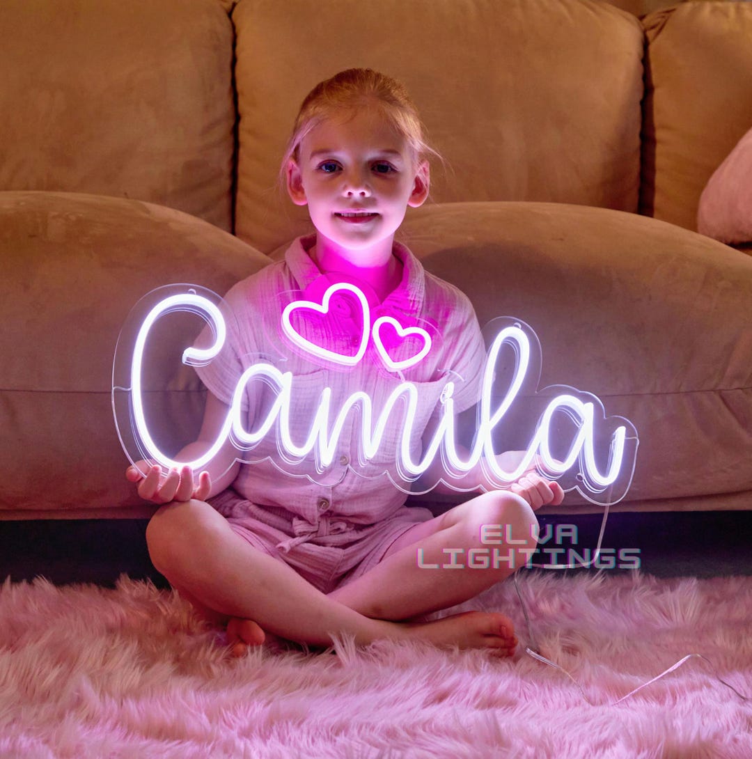 Custom Neon Sign for Kids Bedroom, Custom Name Neon Sign, Personalized ...