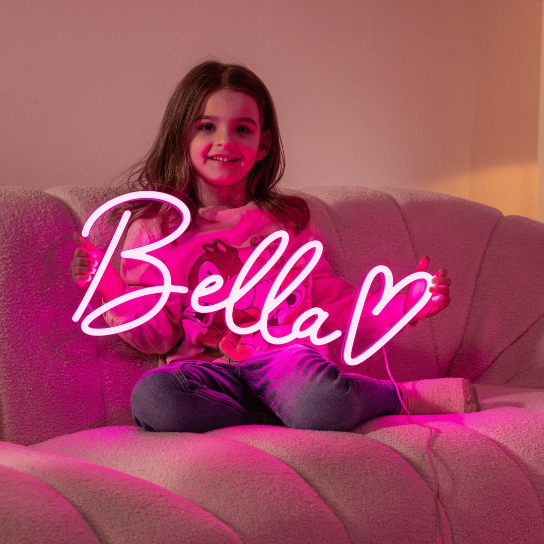 Custom Name Neon Sign for Kids, Kid Room Decorations, Home Decor Wall ...