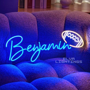 Custom Neon Sign for Kids, Boy's Name in Neon Lights, Personalized ...