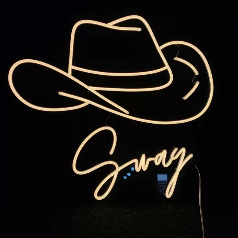 Cowboy Neon Sign/ Custom Neon Sign/ Neon Light Sign for Wall/ | Etsy