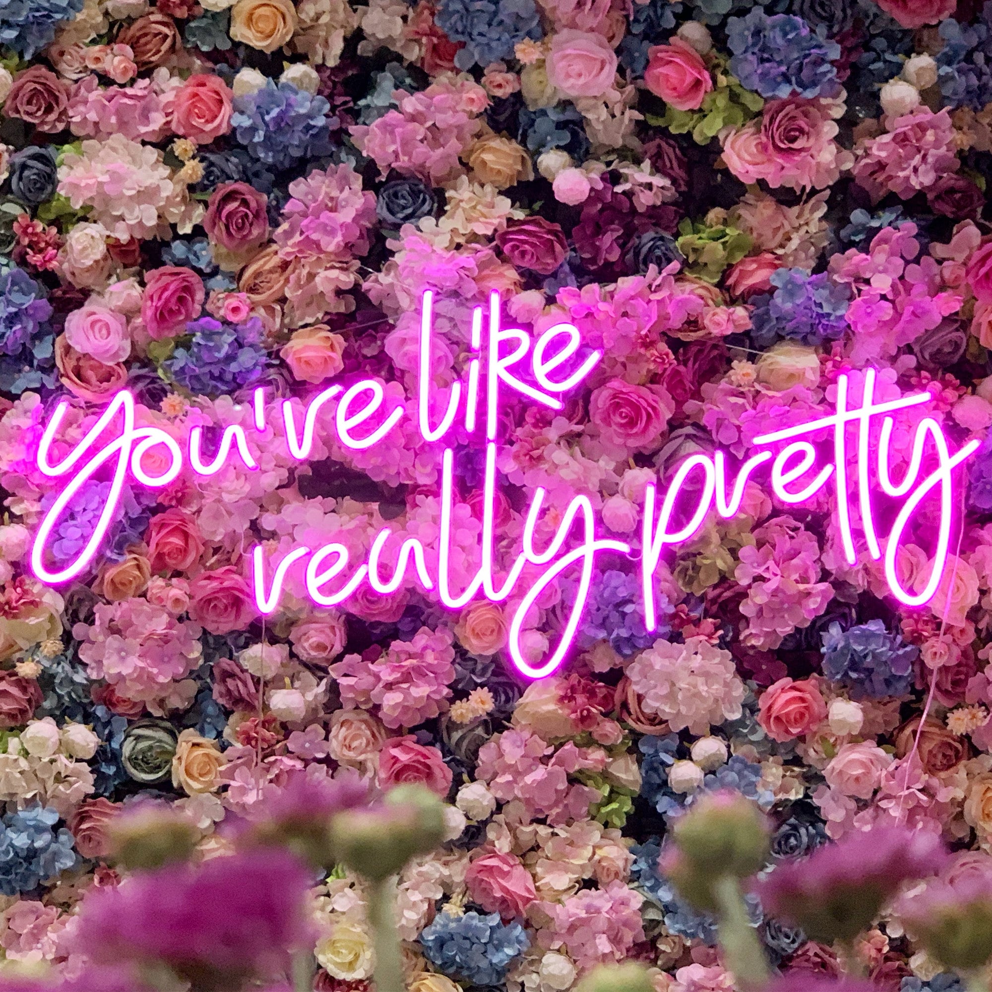 Youre Like Really Pretty Neon Sign Nail Neon Sign Custom | Etsy