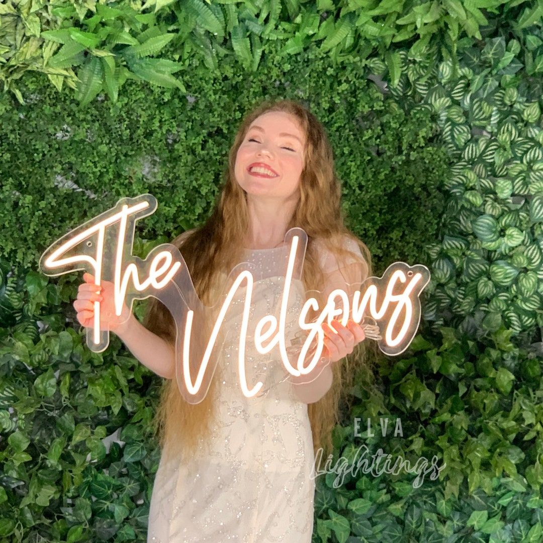 Wedding Neon Sign Name/ Wedding Neon Sign Custom/ Wedding Neon Sign ...