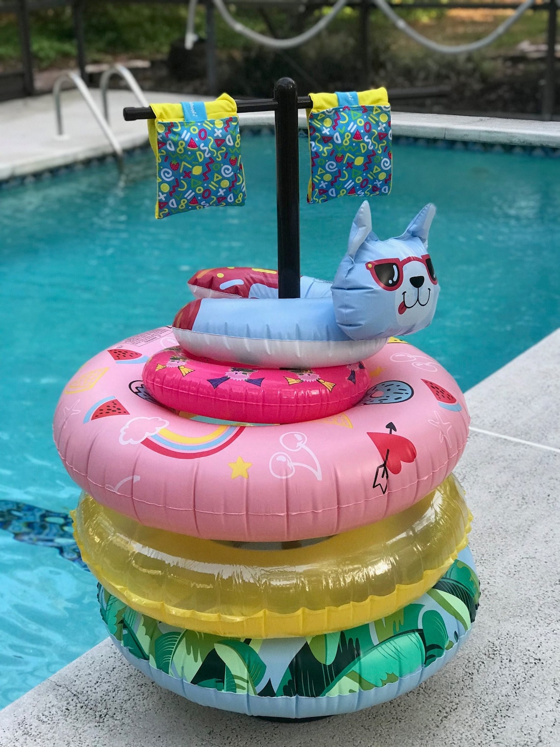 Pool Innertube Floaties Organizer - Etsy