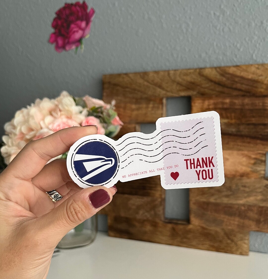 USPS Mail Carrier Gratitude Sticker - Thank You Essential Workers ...