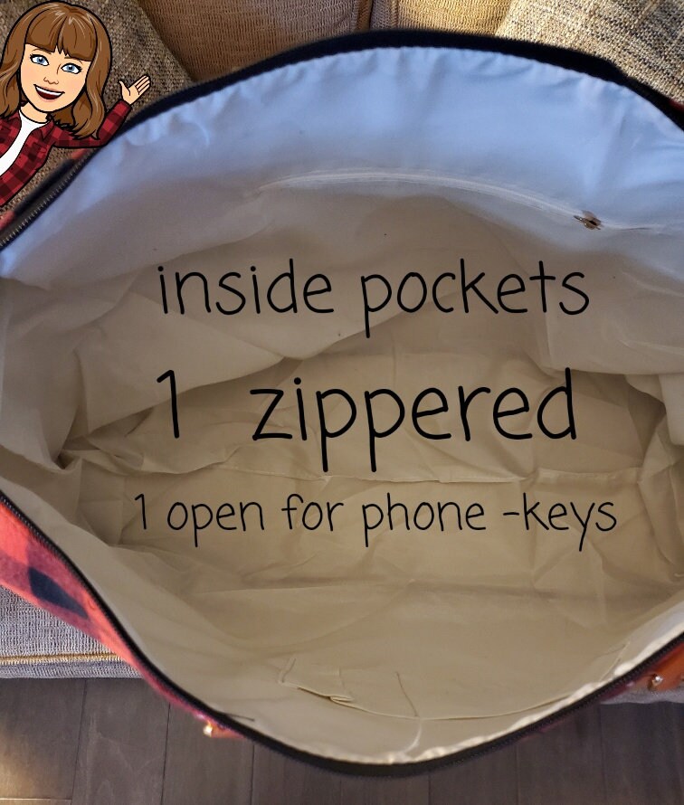 Red Buffalo Plaid Weekender Tote Overnight Bag With Shoulder - Etsy Canada