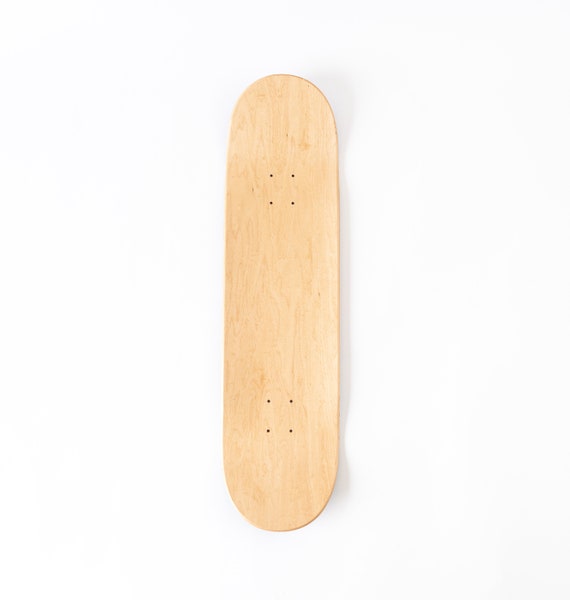 Blank Skateboard Bottom View