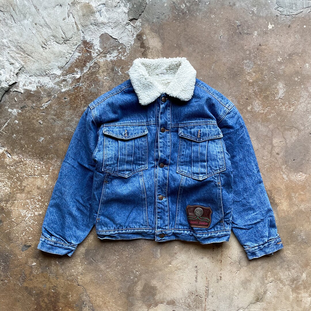 RARE Women Casucci Junior 1980's Vintage Denim Jacket Retro Jacket ...