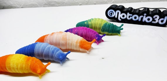 Toys Stress Balls & Desk Toys Friendly Articulated Slug Small Medium ...