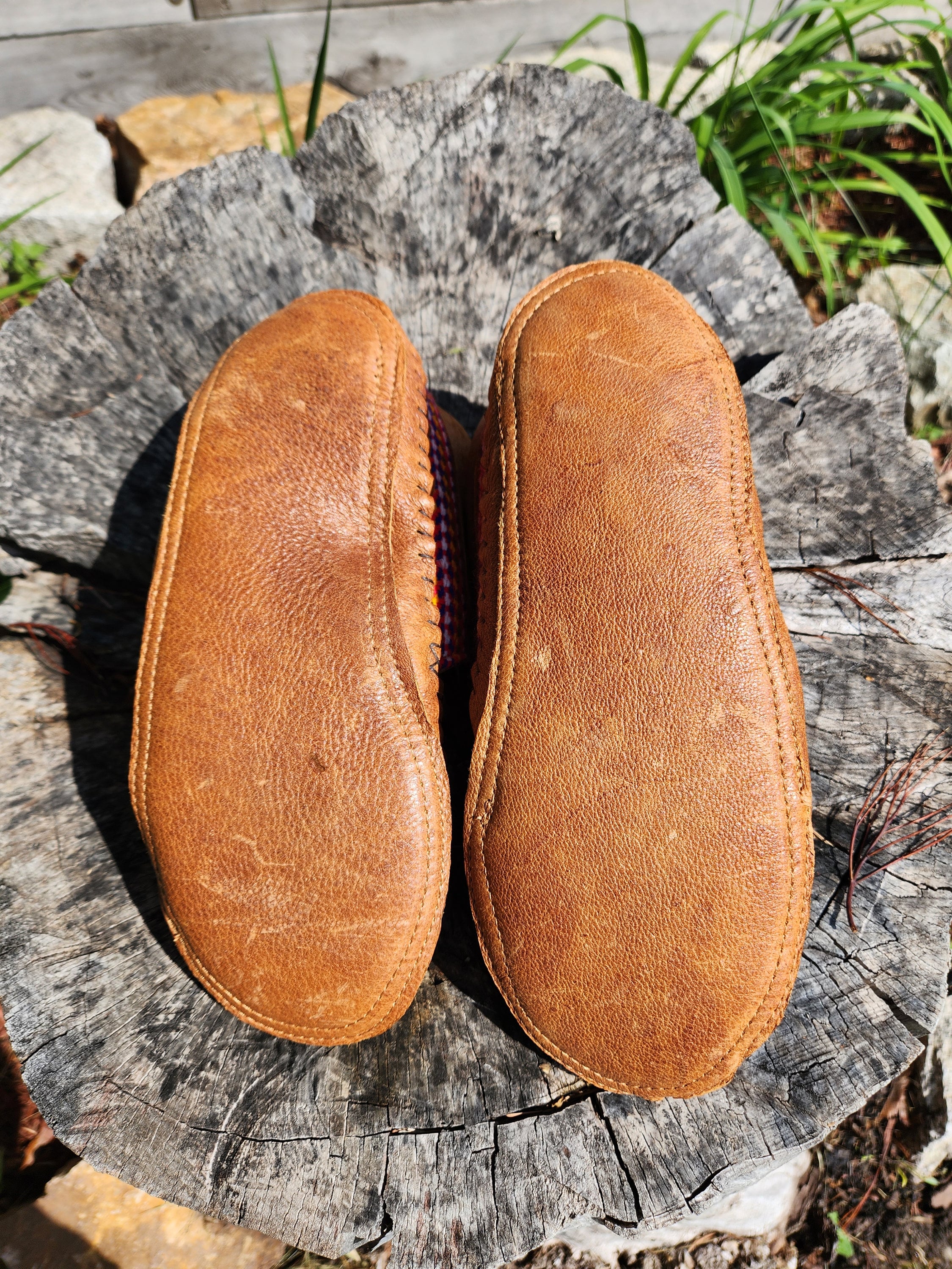 Moose Hide Moccasins Indigenous Made Soft Soles Handstitched Native ...