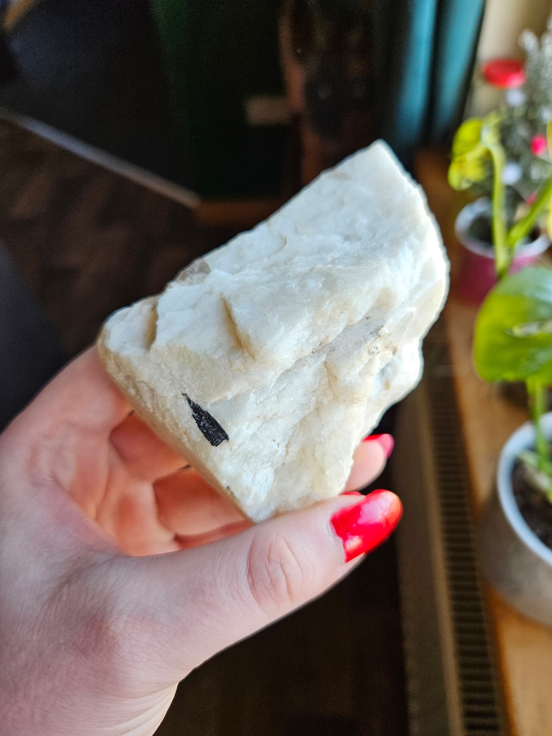 Natural Rainbow Moonstone // Large White Labradorite Crystal - Etsy