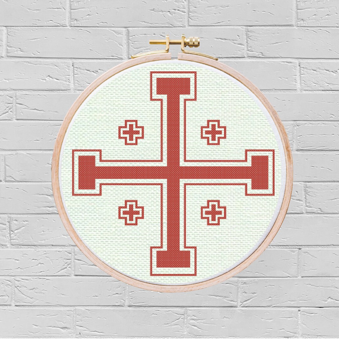 Jerusalem Cross Cross Stitch Pattern Pdf embroidery - Etsy