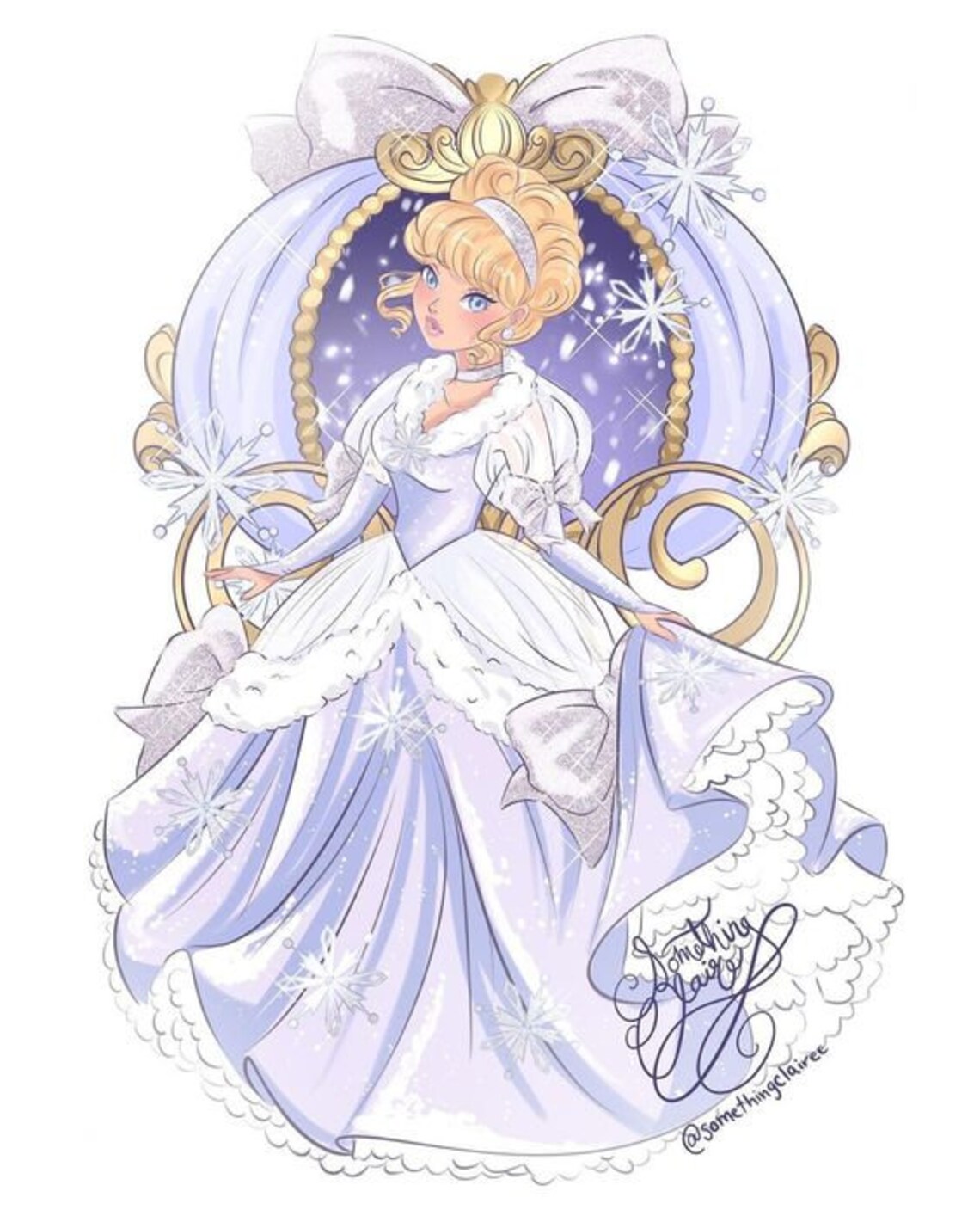 Cinderella Cross Stitch Pattern PDF | Cartoon Embroidery Kit ...