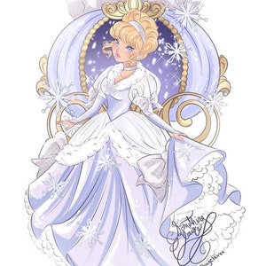 Cinderella Cross Stitch Pattern PDF | Cartoon Embroidery Kit ...