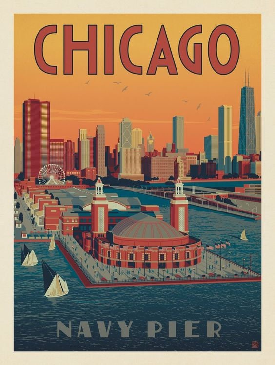 Chicago Cross Stitch Pattern Pdf |embroidery Stitches | Gift for Her ...