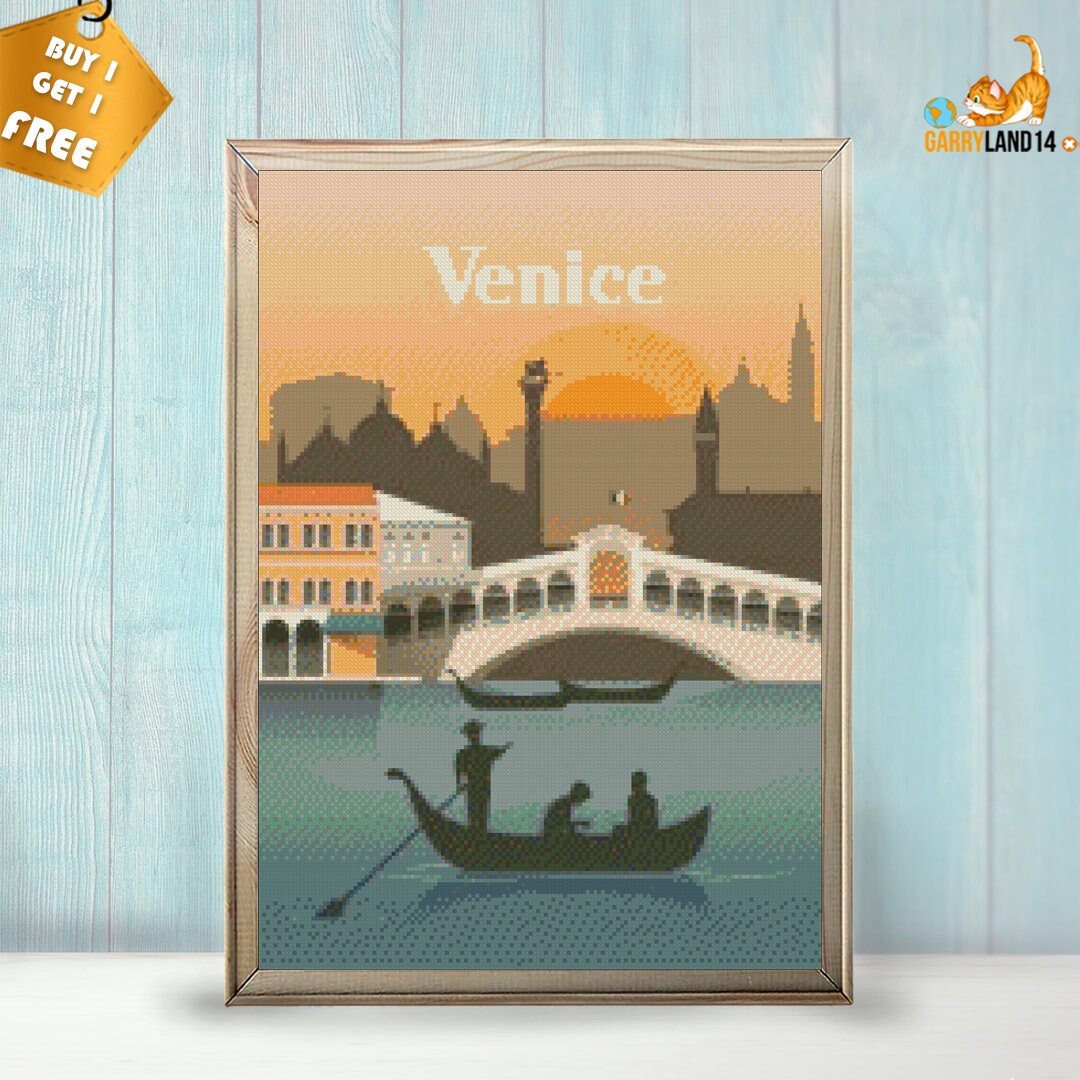 Venice | Cross Stitch Pattern Pdf |embroidery Stitches |gift for Her ...