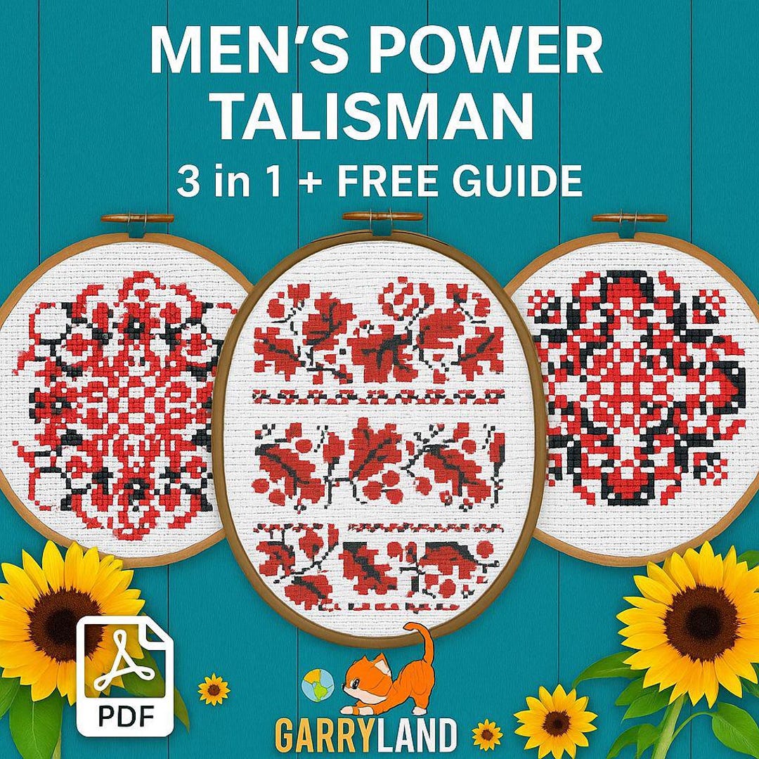 Slavic Obereg Cross Stitch Patterns for Men: Protection, Power, Money ...