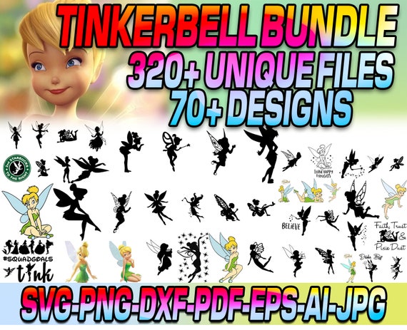 Tinkerbell Svg MEGA Bundle 70 Designs Princess Svg Peter - Etsy