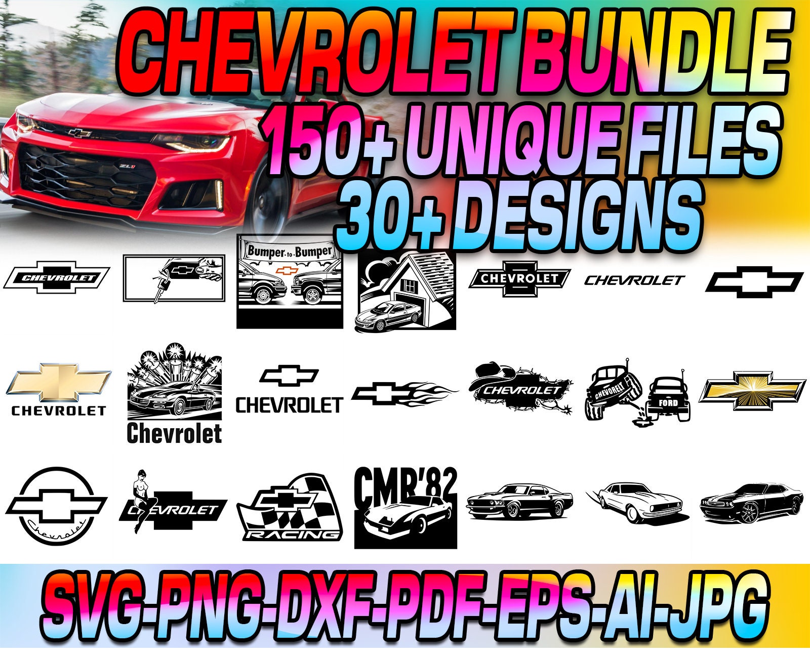 Chevy Bowtie With Flames