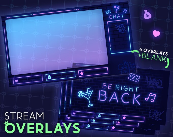 Ocean Inspired Stream Overlay Set - 5 Twitch Overlays - Etsy Canada