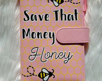 Floral & Bee Design Budget Binder / A6 Cash Envelope Binder / Money ...