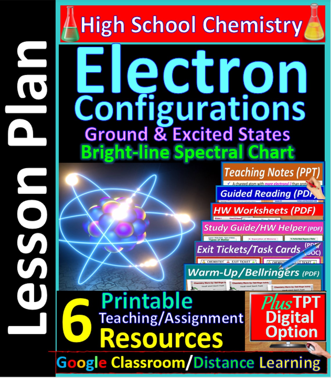 Lesson Plan: Electron Configurations Ground Excited States - Etsy