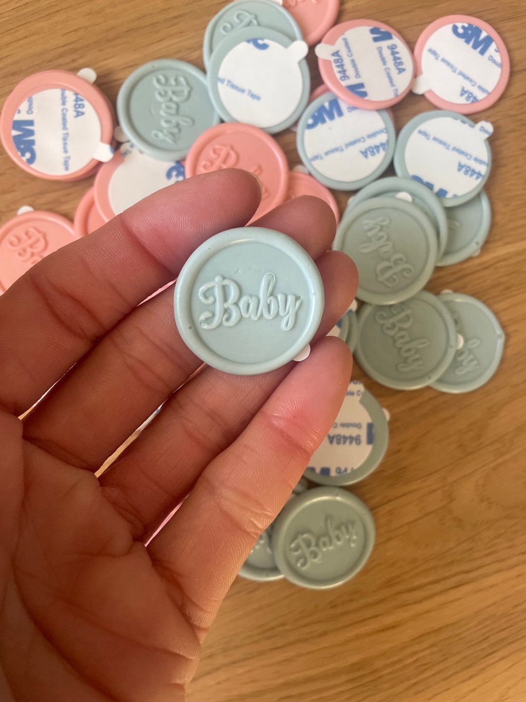 Lot of 10 Baby Wax Seals/ Self-adhesive Wax Seals With BABY / Pre-made ...