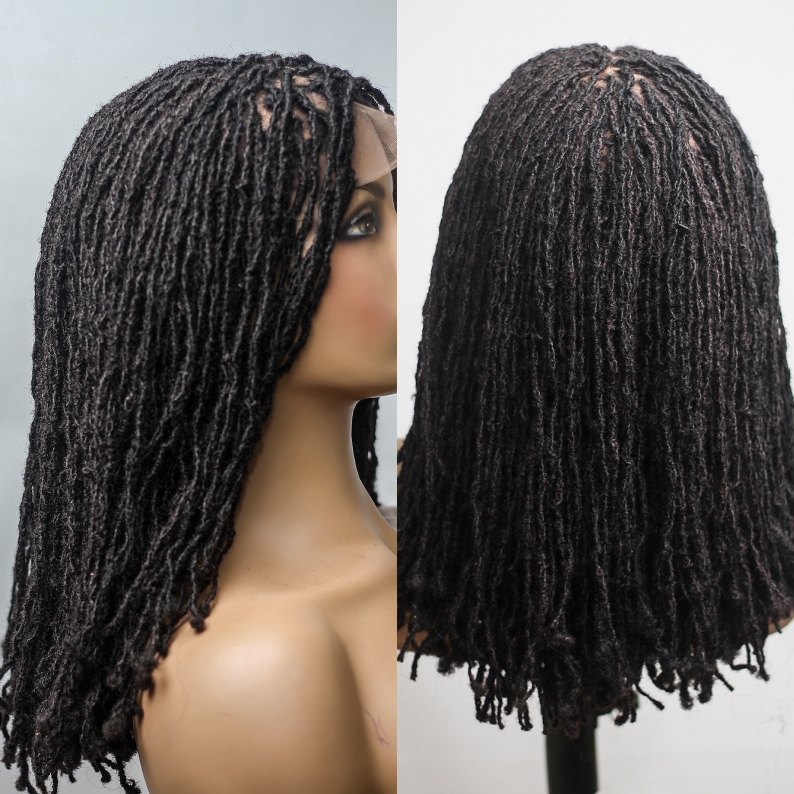 Skinny Black Sister Locs Full Lace Handmade Locs Free Shipping - Etsy