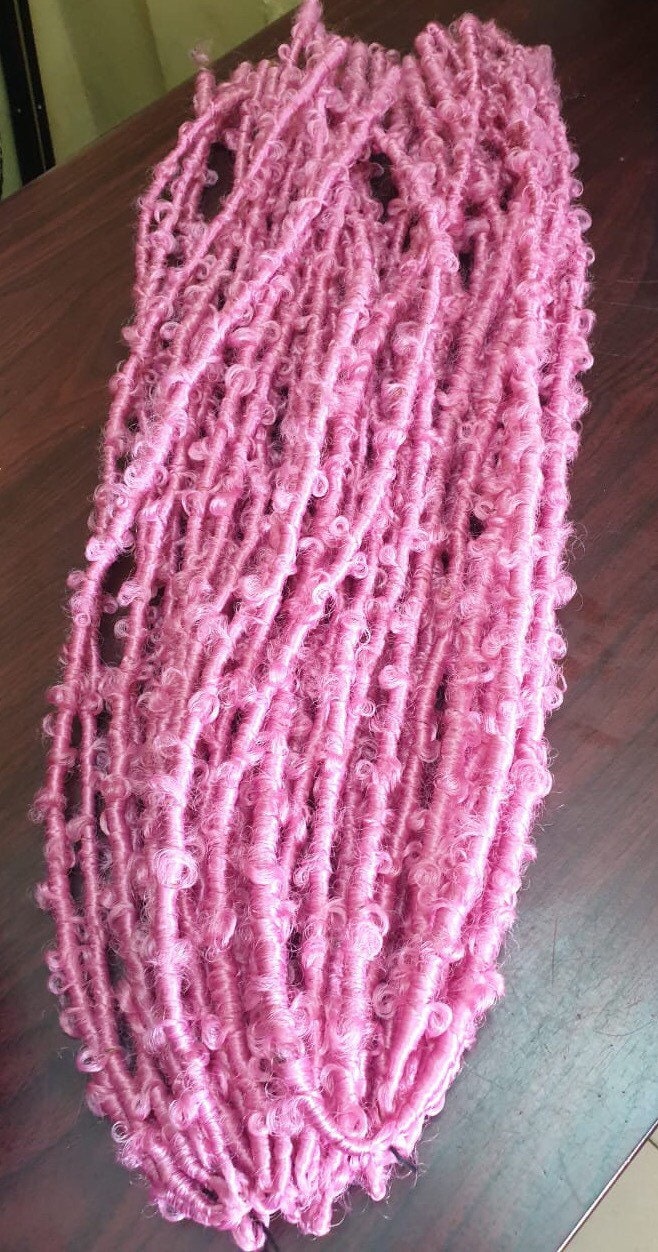 Pink Butterfly Locs Prelooped Crochet Locs Handmade - Etsy