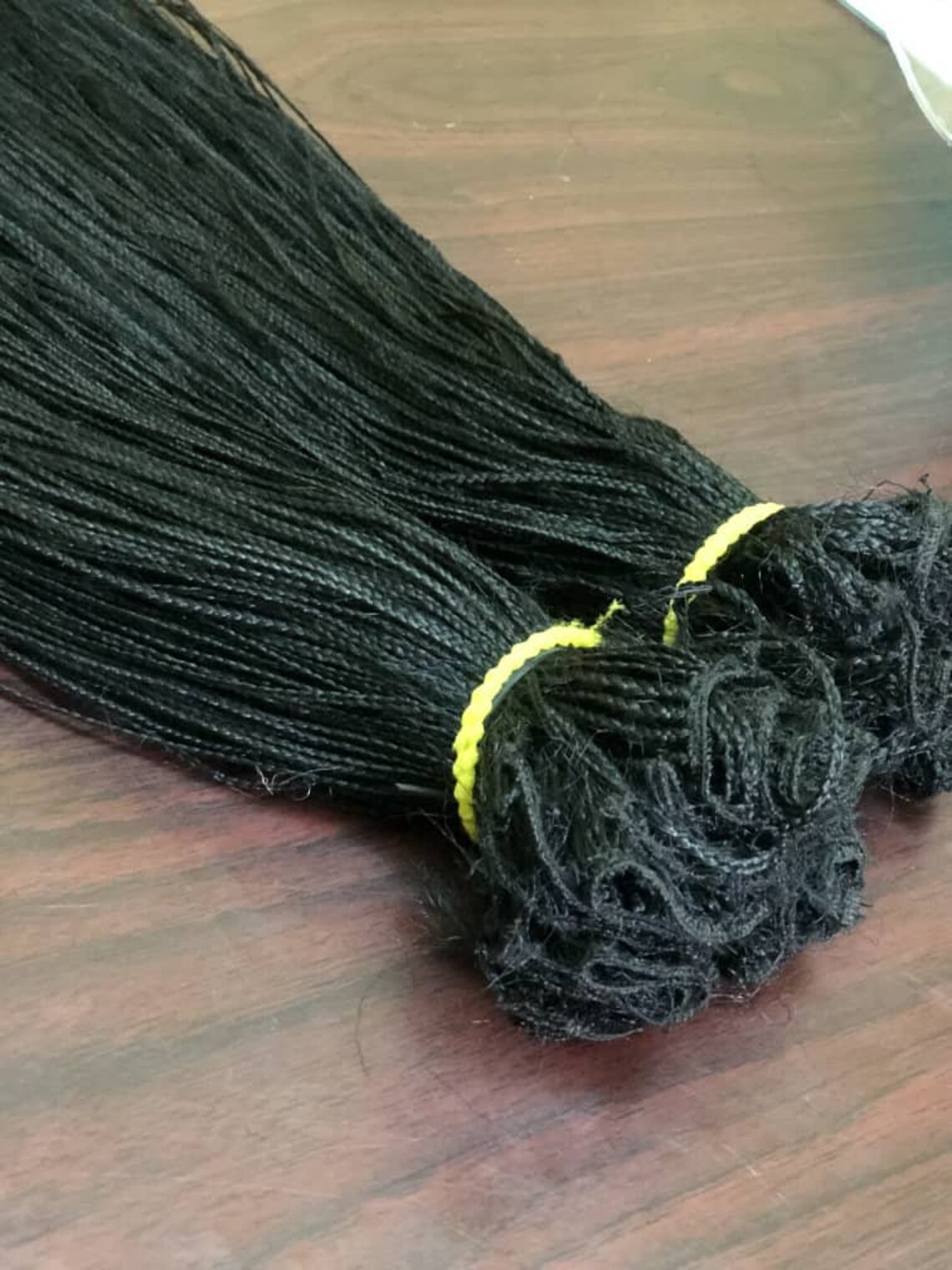 Micro Braids Sew-in Bundles Black With Matching Frontal or 6x6 Closure ...