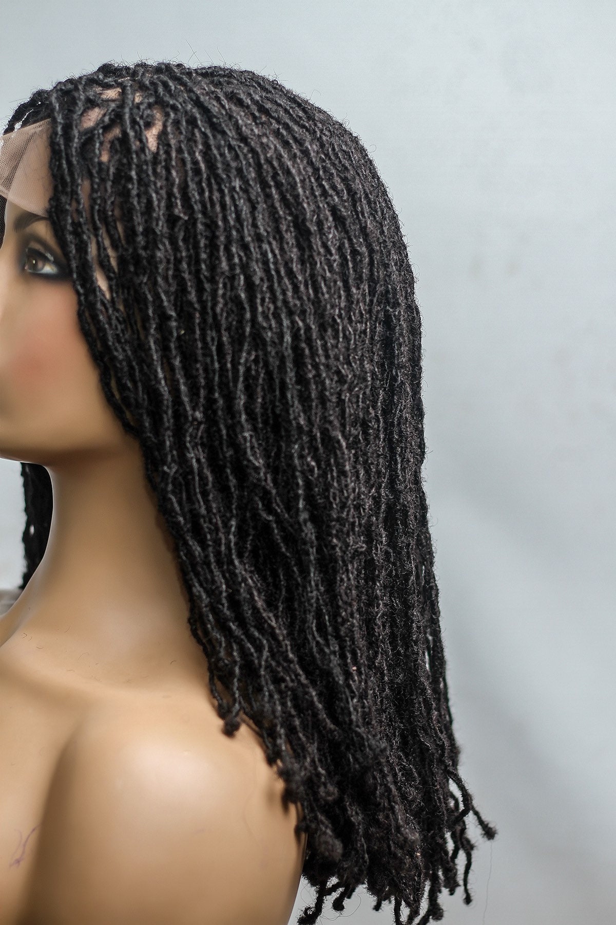 Skinny Black Sister Locs Full Lace Handmade Locs Free Shipping - Etsy