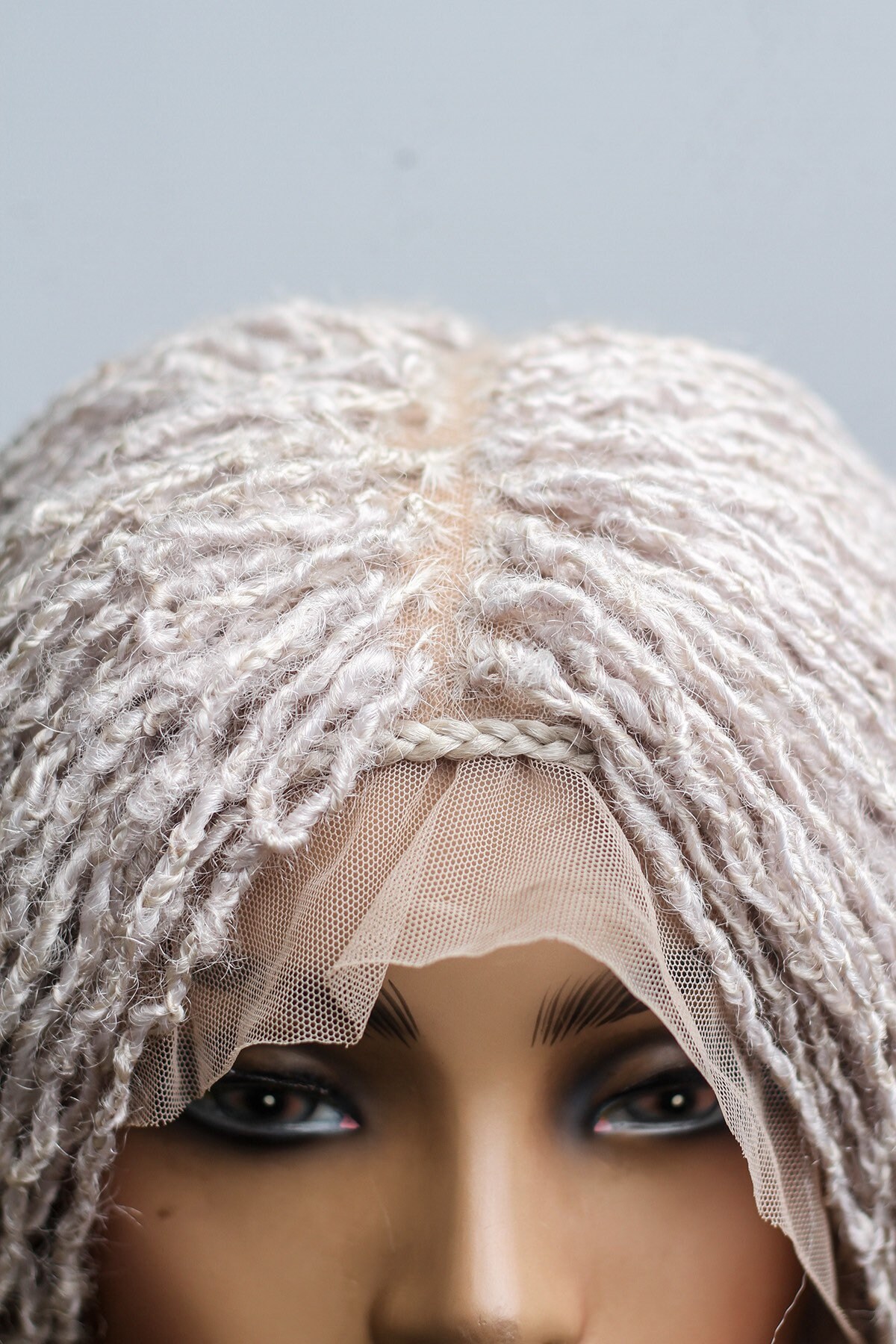 Skinny Platinum Blonde Sister Locs Full Lace Handmade Locs Free ...
