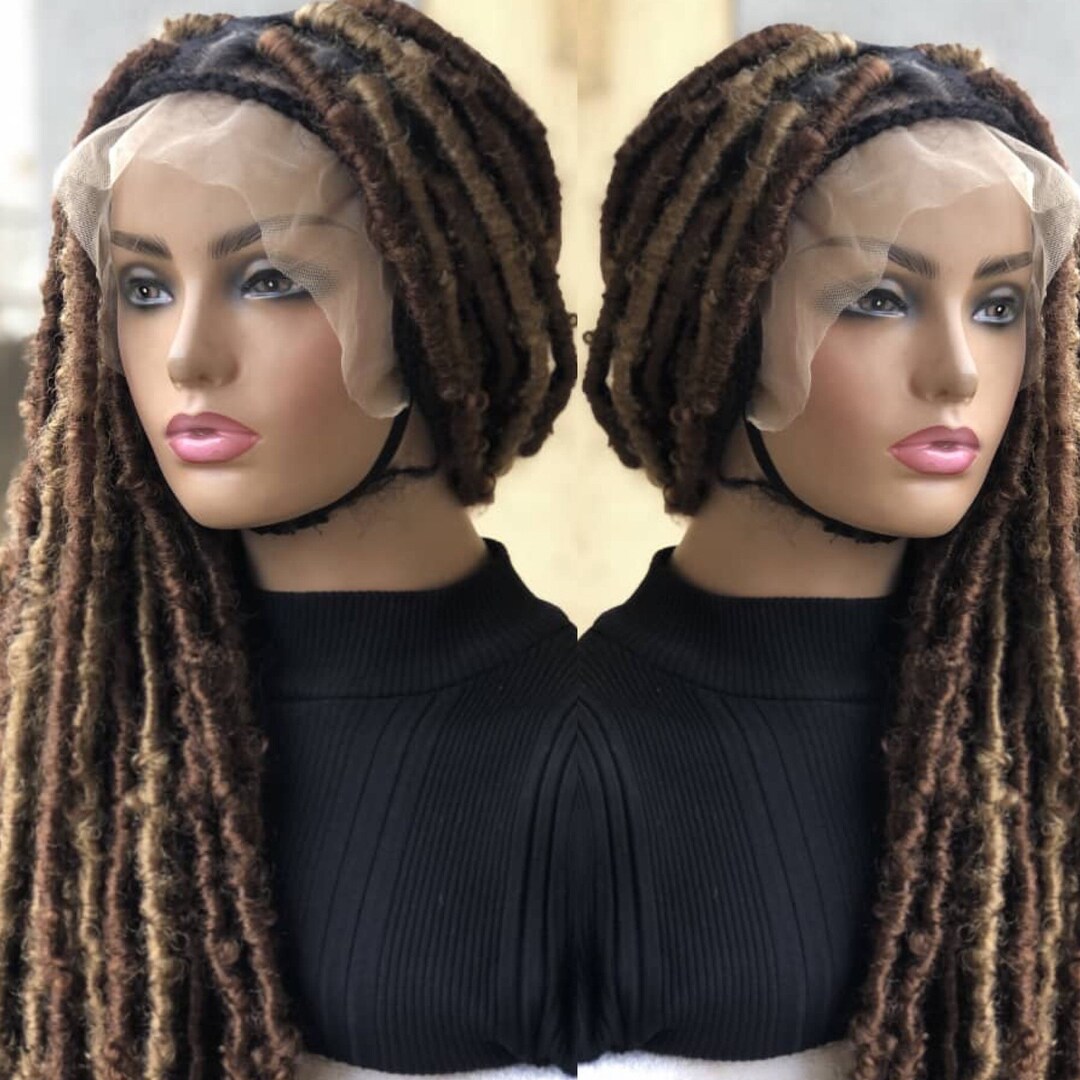 Long Butterfly Locs Handmade Locs Wig Full Lace Free Shipping - Etsy