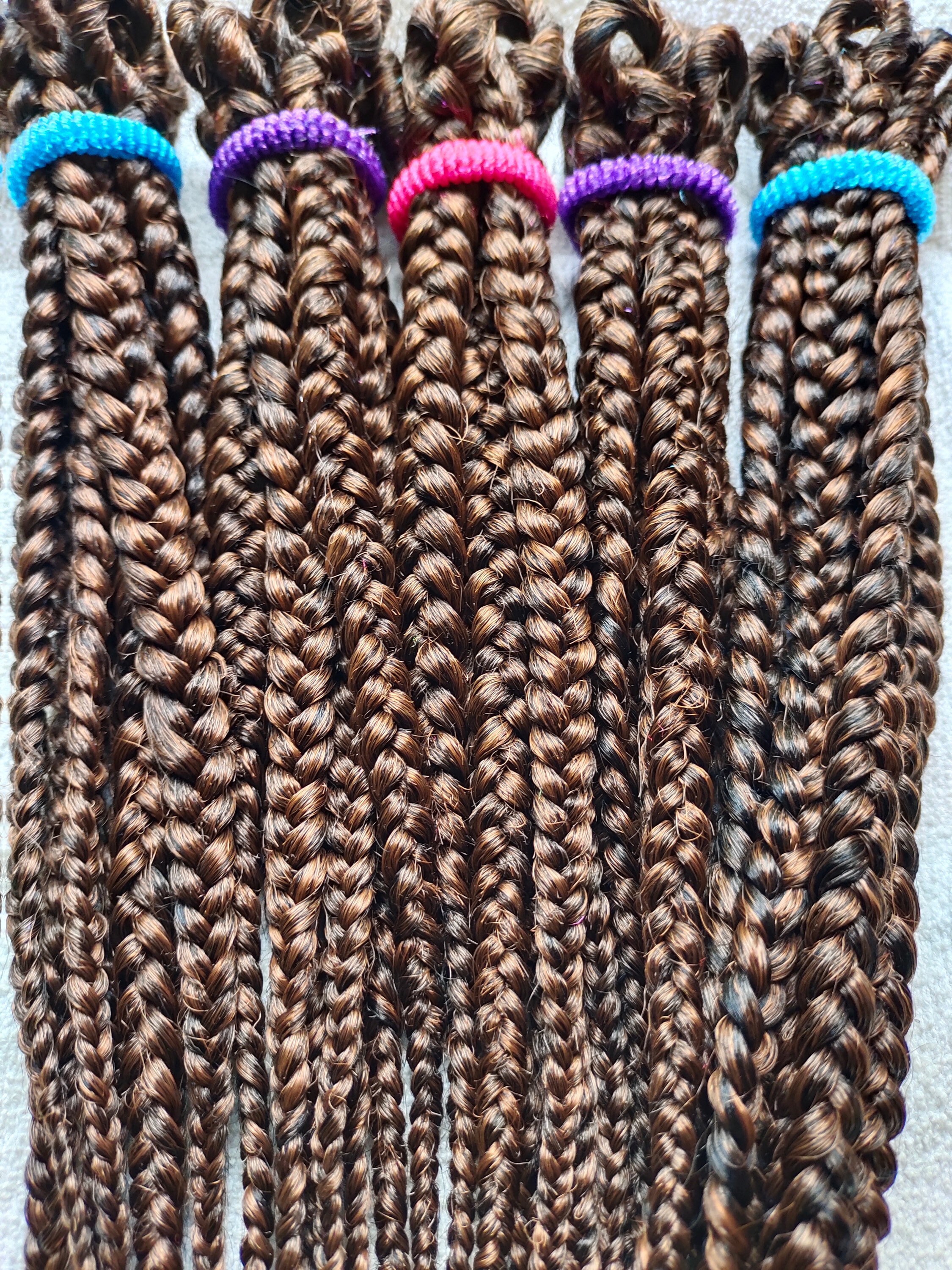 5 Bundles Pre Looped Large Sized Crochet Box Braids Handmade - Etsy